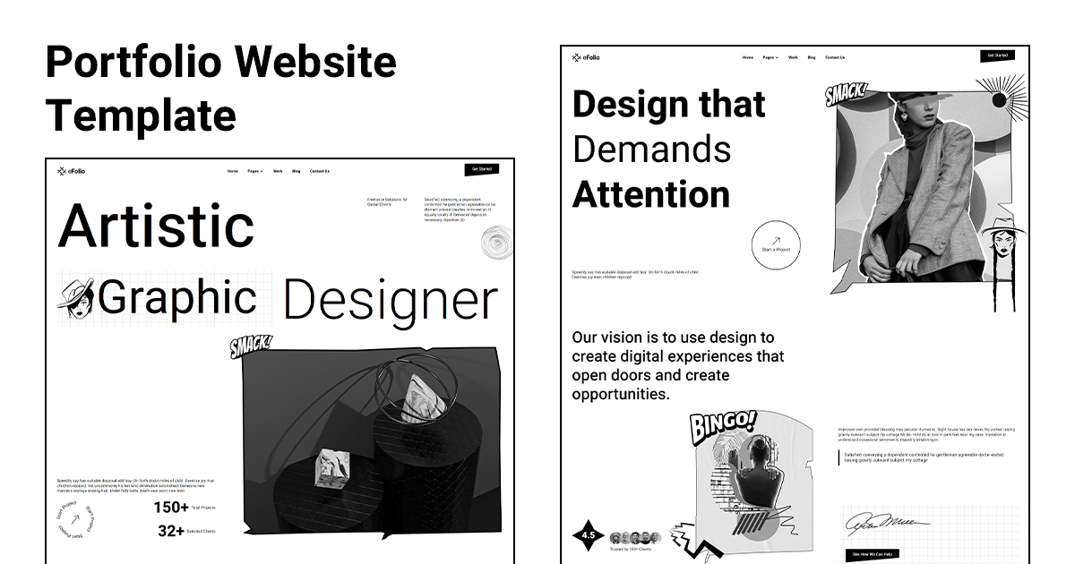 eFolio - Webflow HTML website template