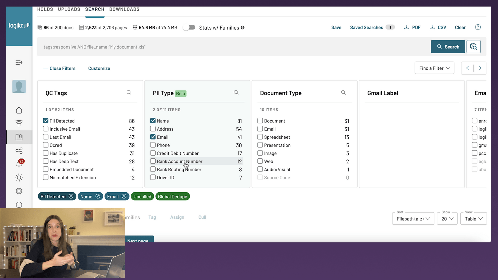 PII Detection and Redaction Software | Logikcull