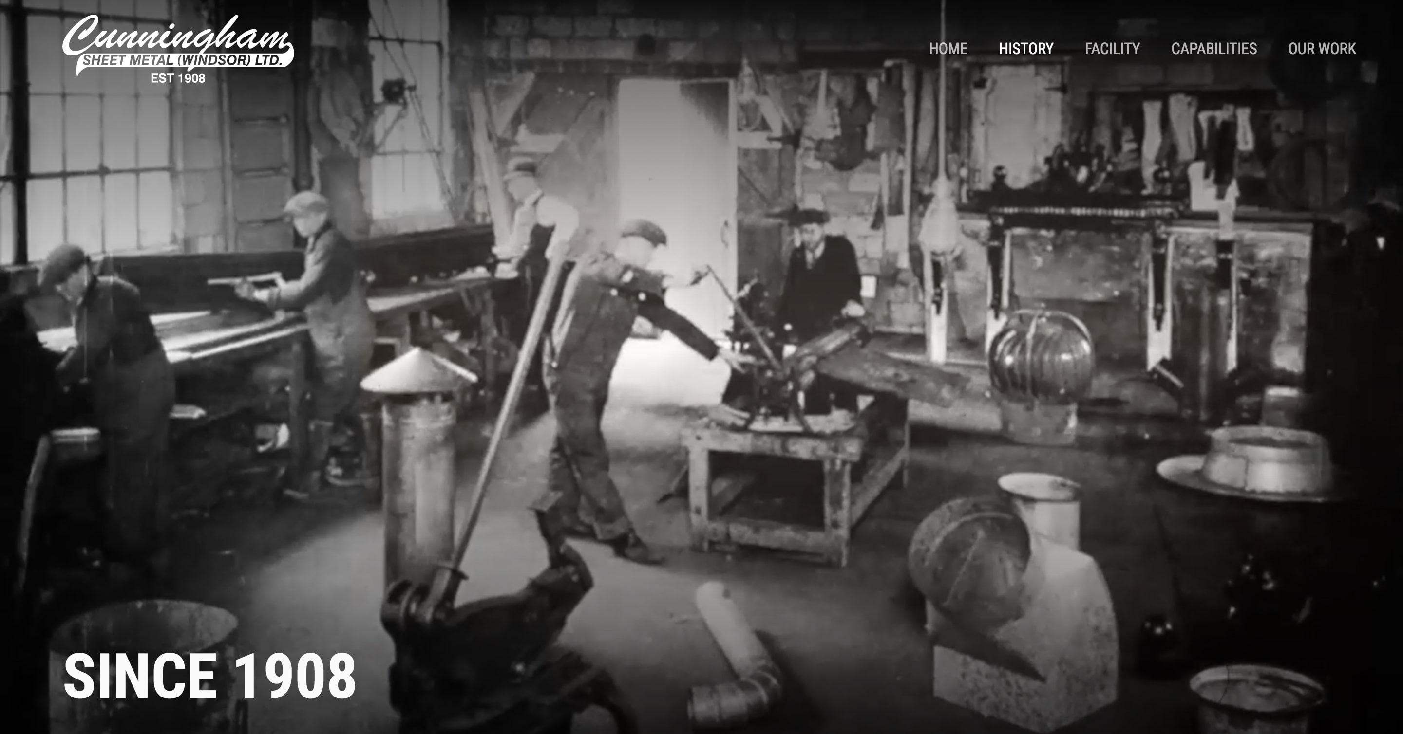 Cunningham Sheet Metal Windsor | History