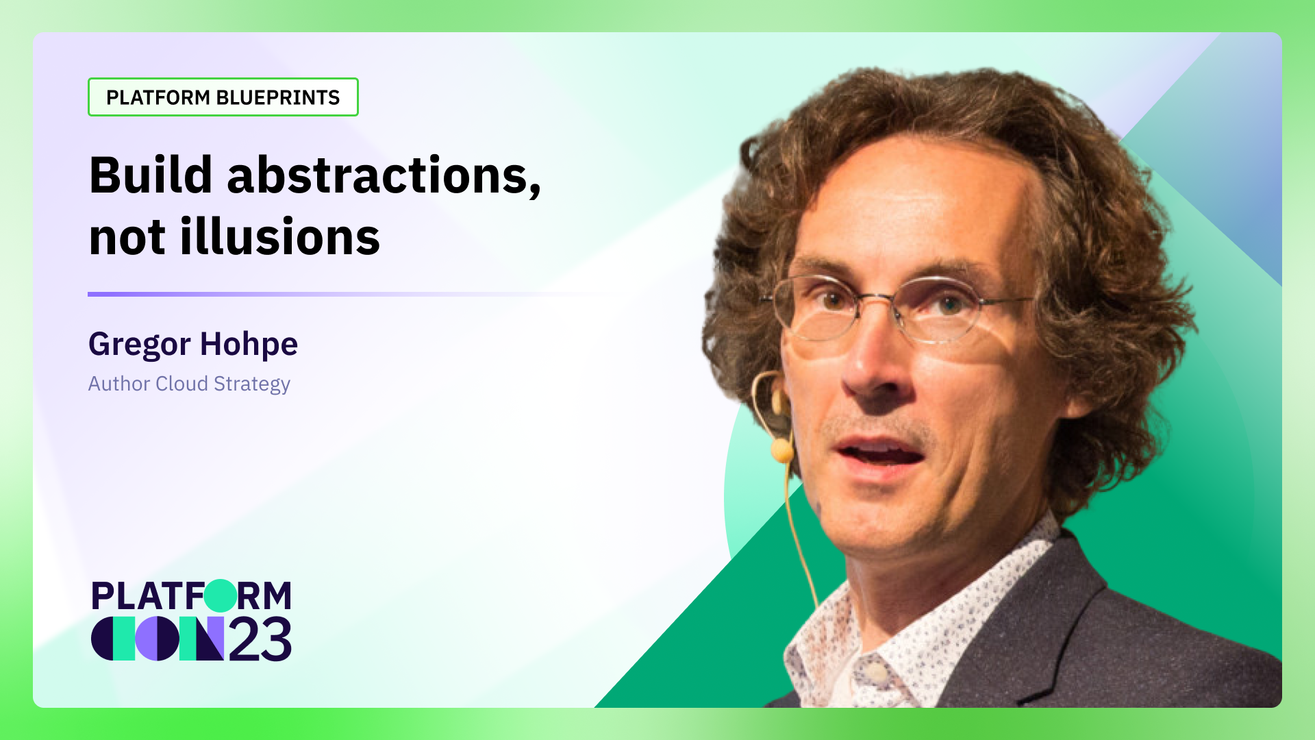 Build abstractions, not illusions