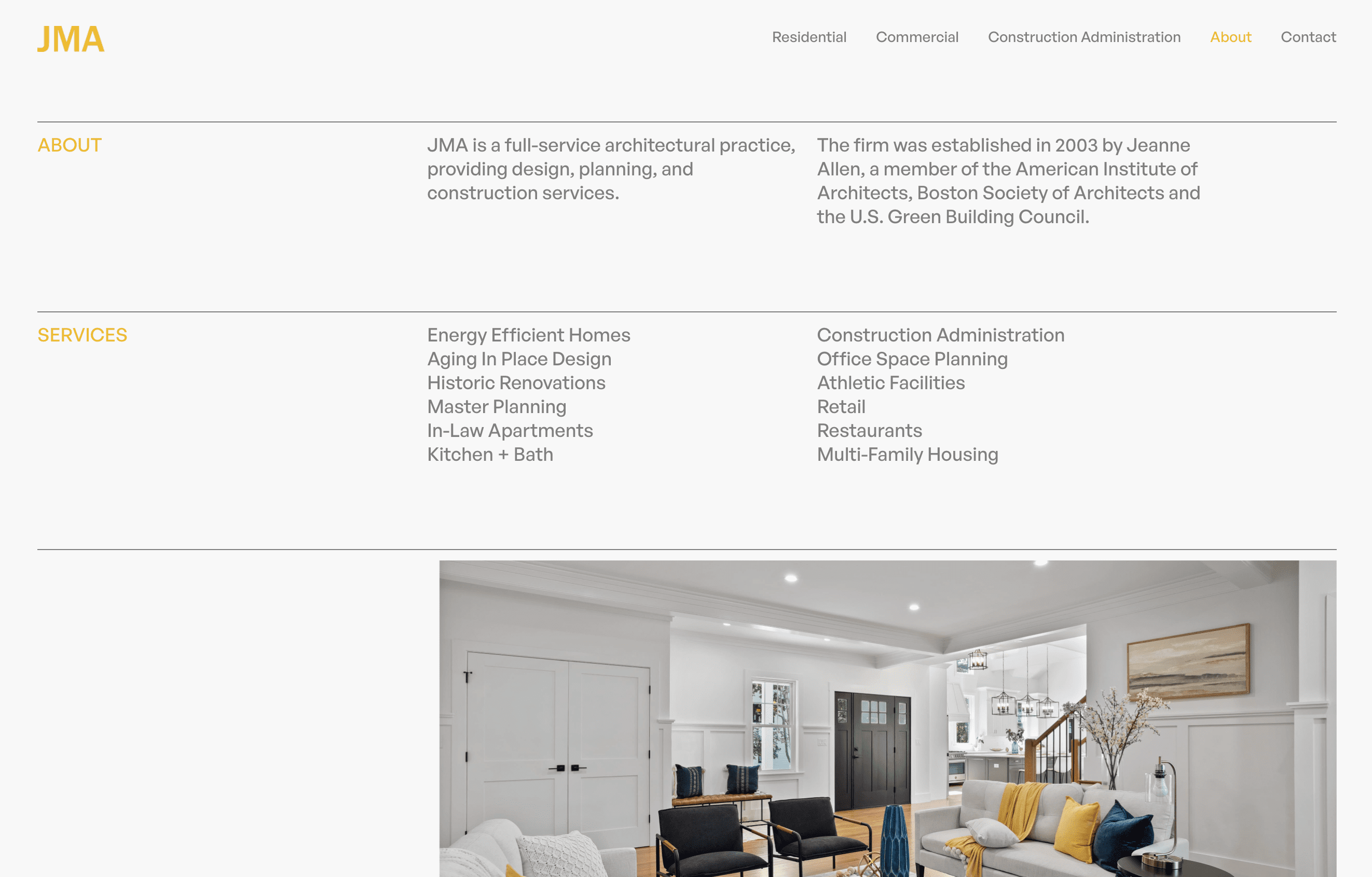 About | JMA Architects