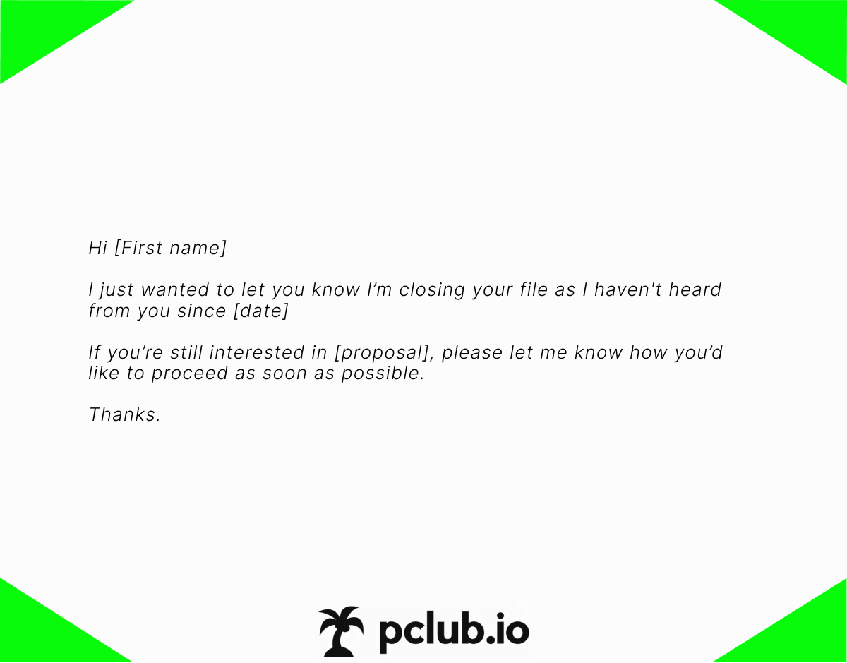 How To Follow Up On a Sales Proposal (The Right Way) | pclub.io