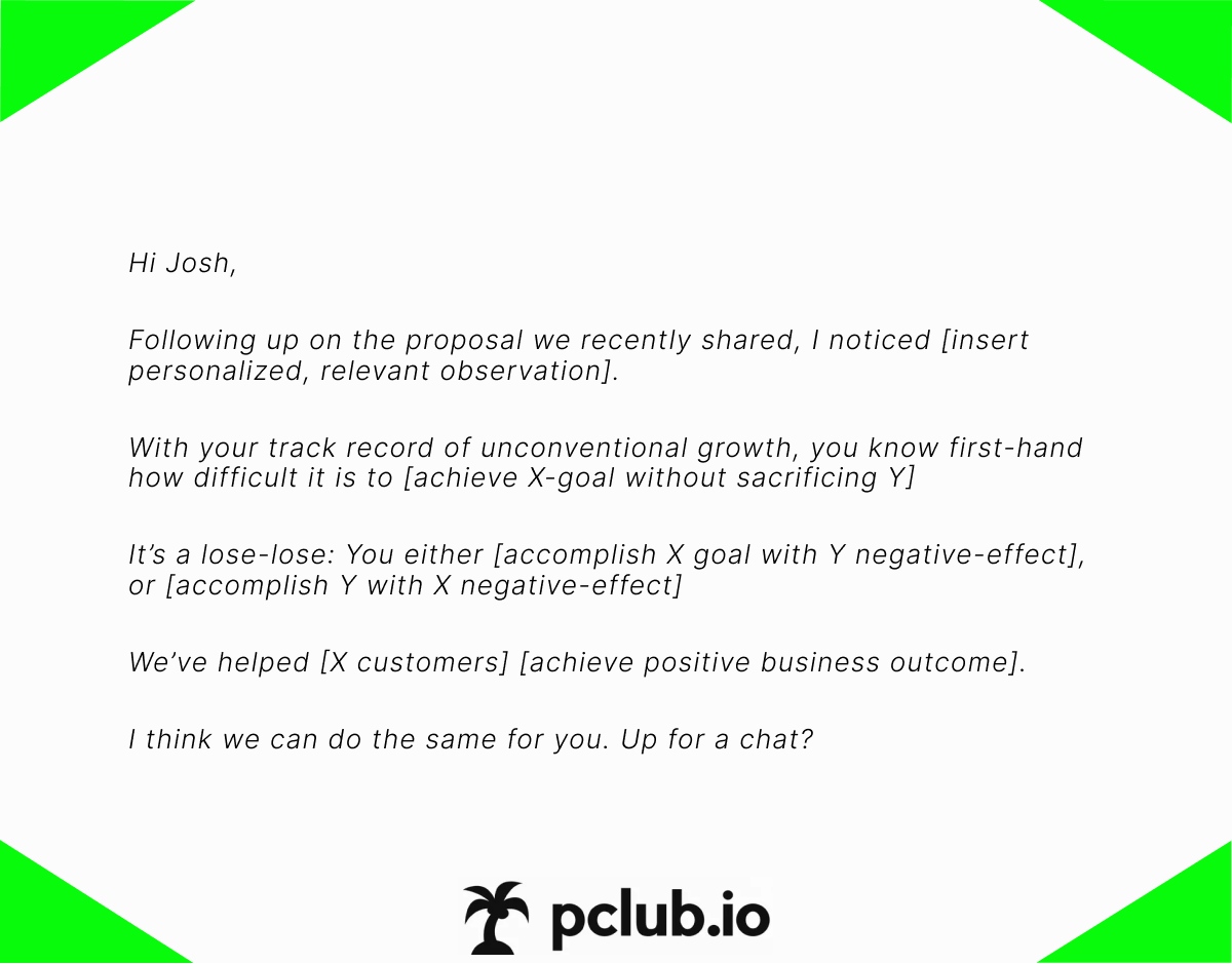 How To Follow Up On a Sales Proposal (The Right Way) | pclub.io