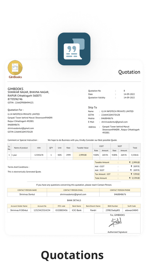 GST Billing Software with Invoice Generator & Manager |GimBooks