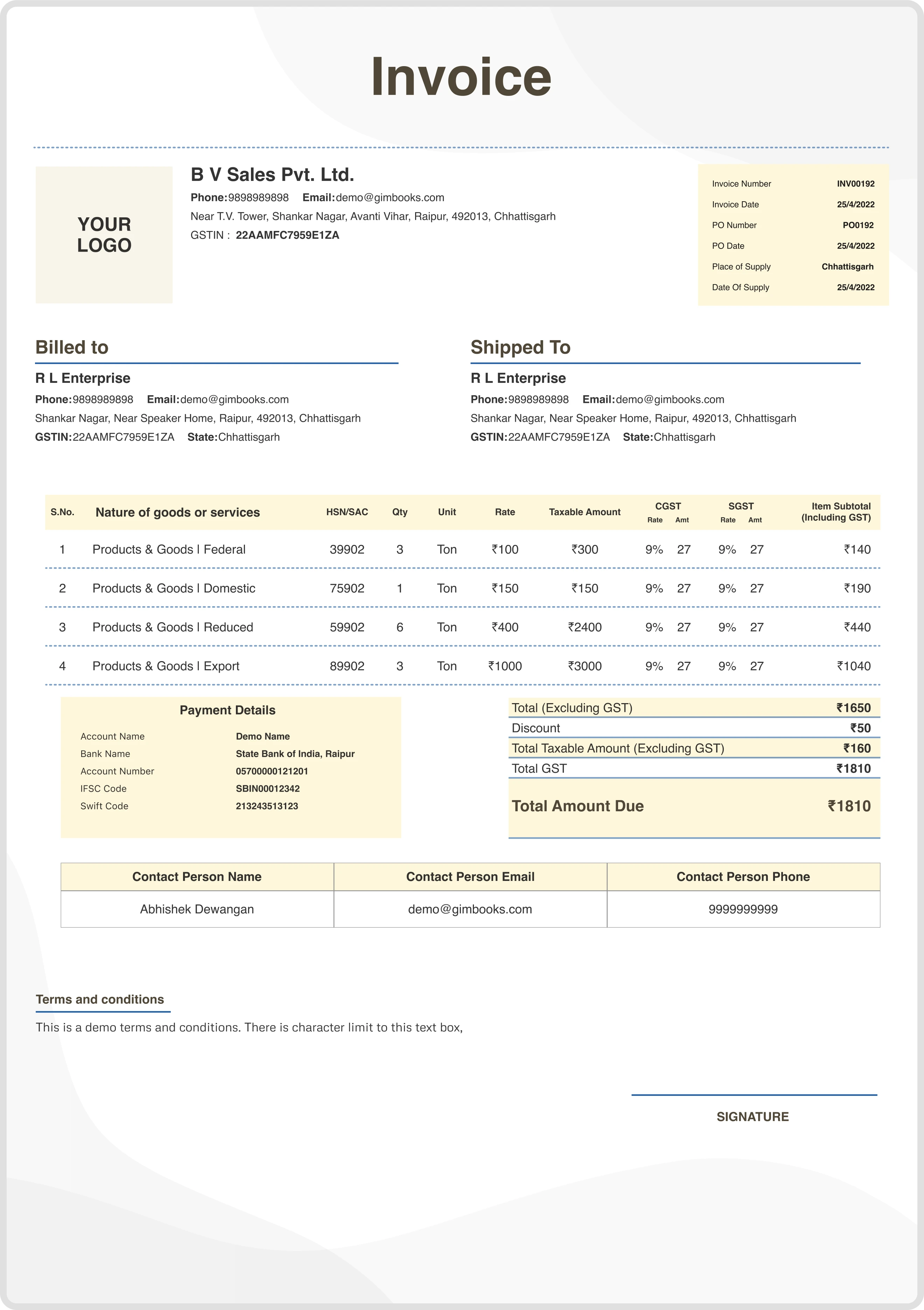 invoice