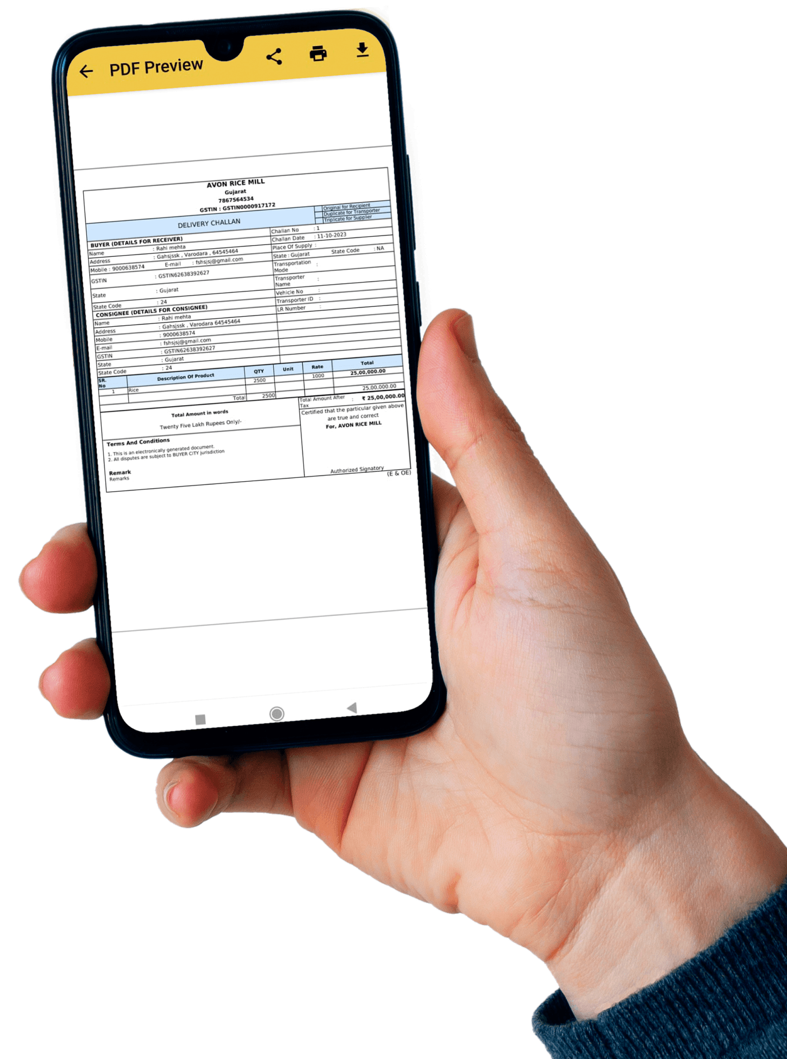 Delivery challan helps you deliver goods on time by saving your times ...
