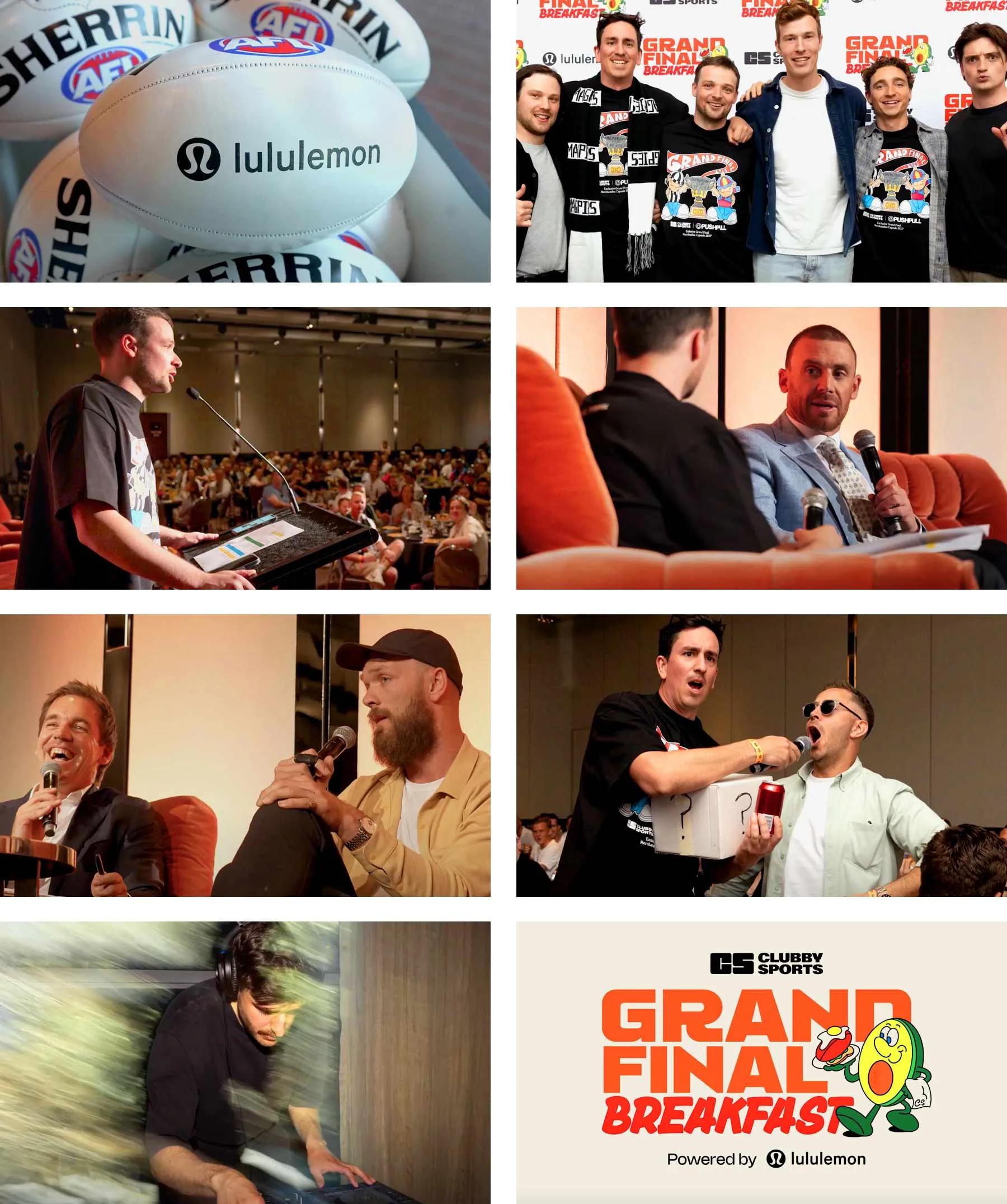 Clubby Sports worked with lululemon to create a unique AFL Grand Final ...