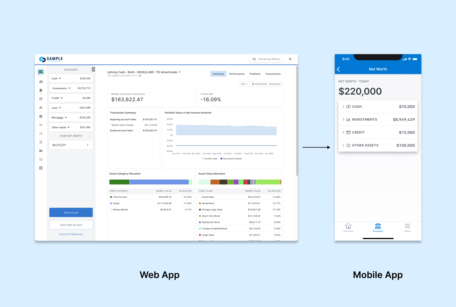 Orion Wealth Management Portal App