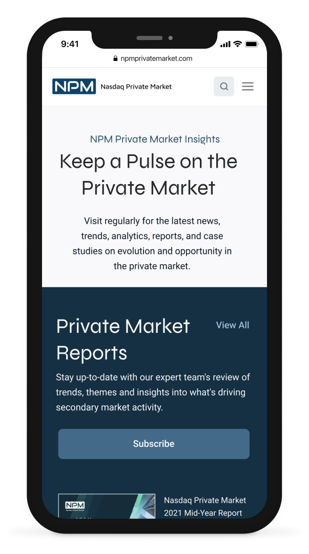 Nasdaq Private Market - The Centralized Marketplace of the Future