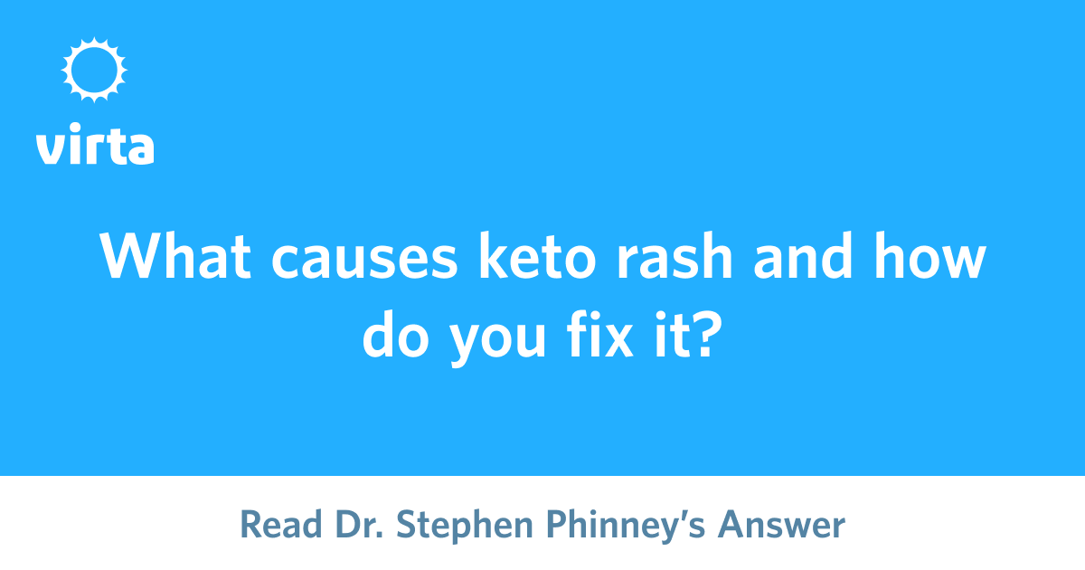 What causes keto rash and how do you fix it?