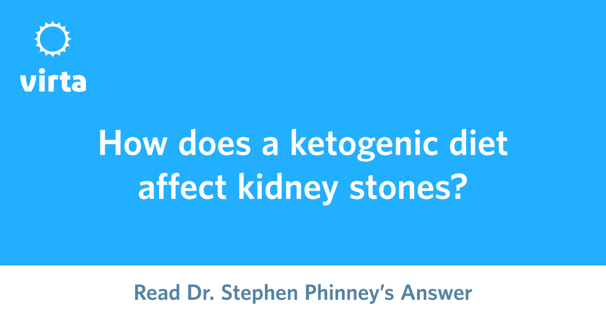 How does a ketogenic diet affect kidney stones?