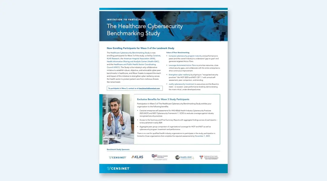 Benchmarking Study - Wave 3 | Censinet