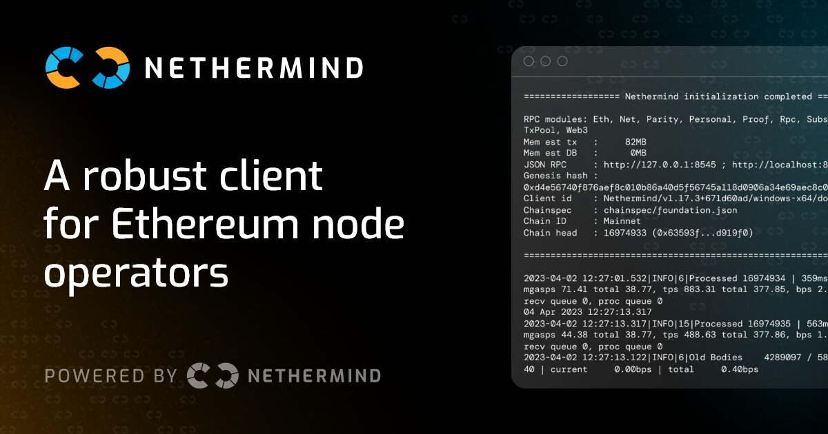Nethermind Client | An Ethereum execution layer client