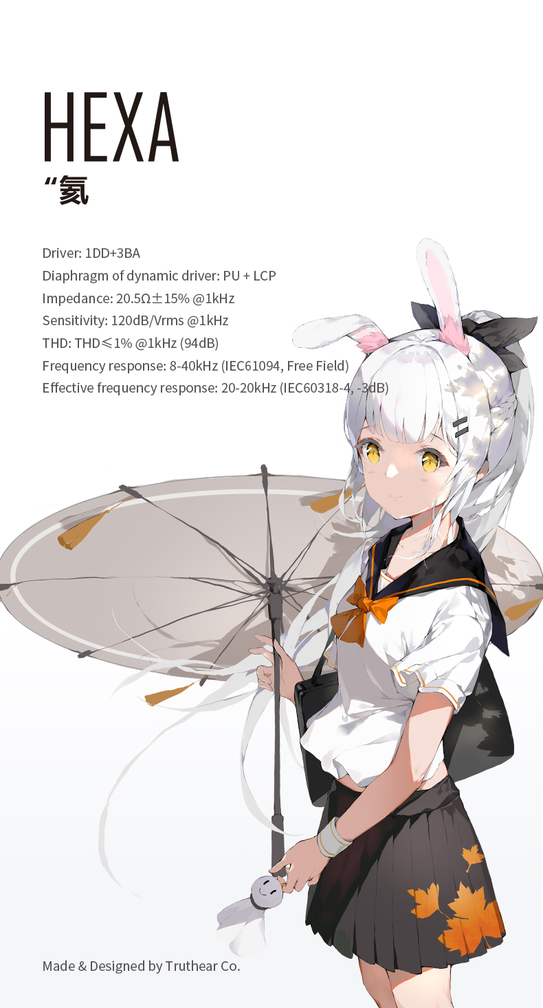 TRUTHEAR HEXA 1DD+3BA Hybrid Driver Headphone