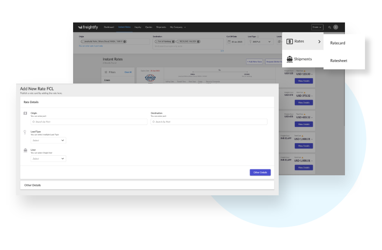 Online Freight Rate Management Software - Freightify