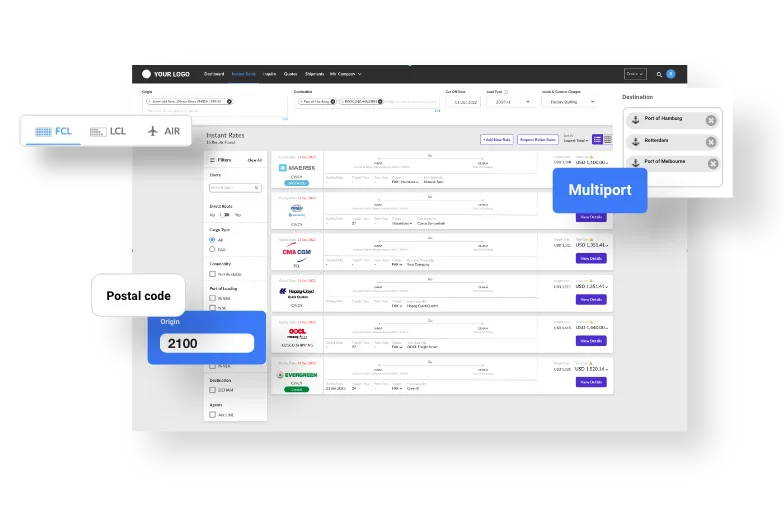 White Label Freight Forwarding Customer Portal - Freightify