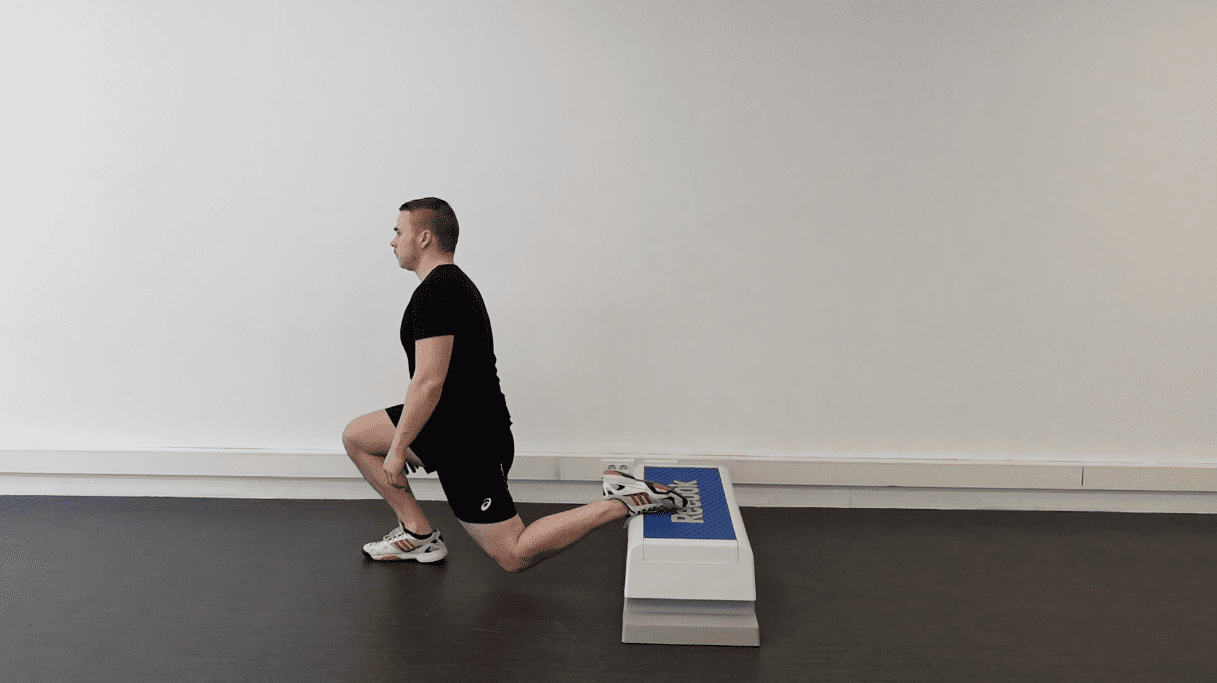 Vidéo d'exercice - Split squat sur step