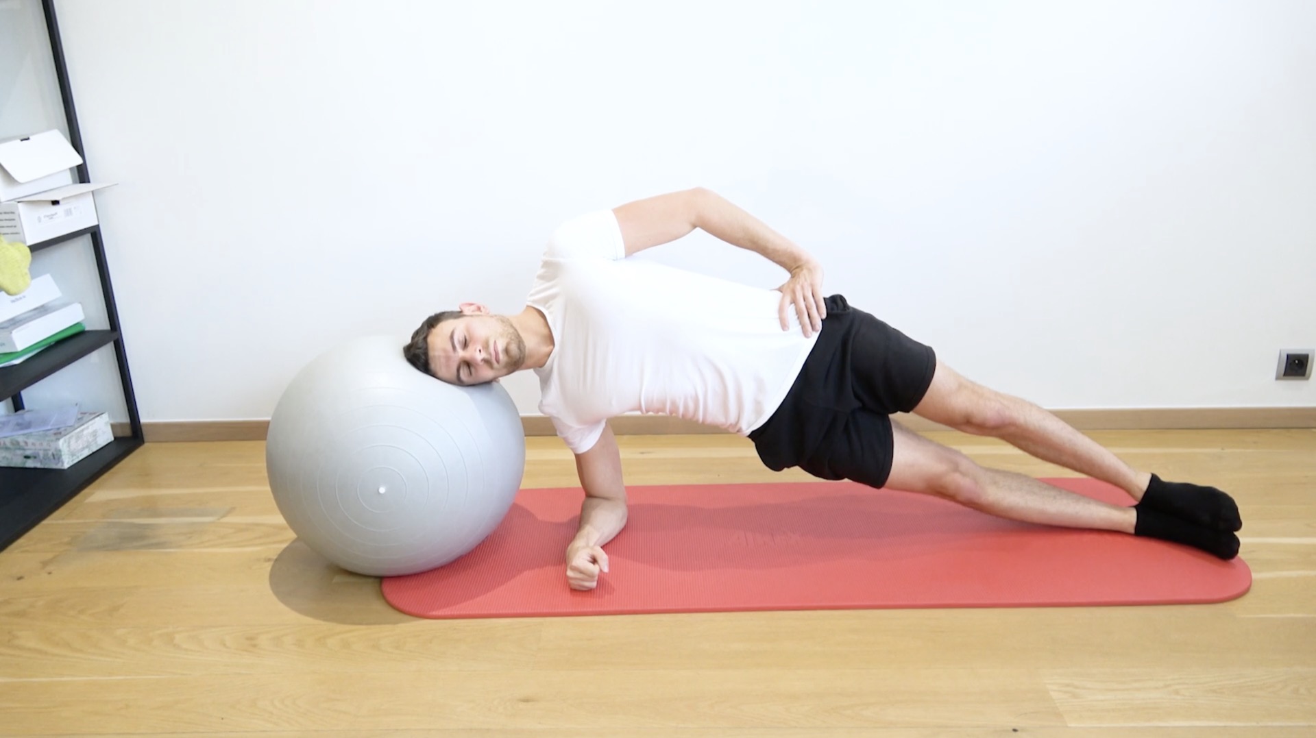 Vidéo d'exercice - Gainage latéral avec appui cervical