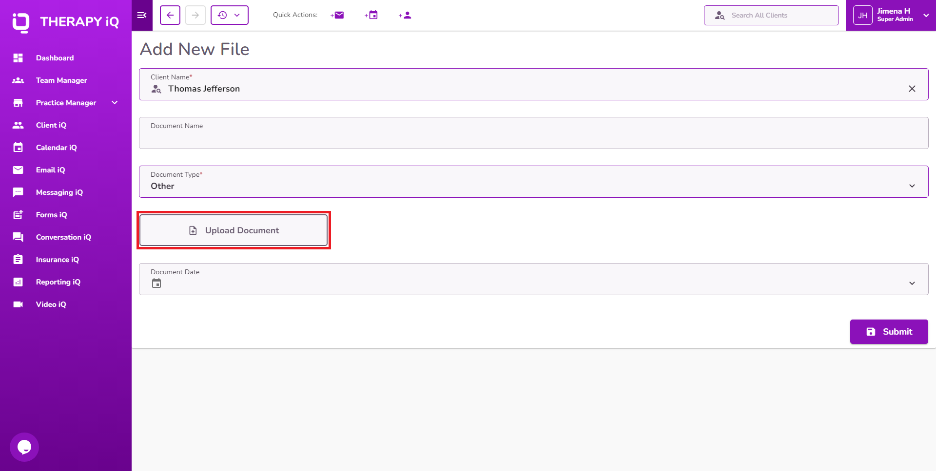 How to Add and Access Client Files - TiQ Help Center
