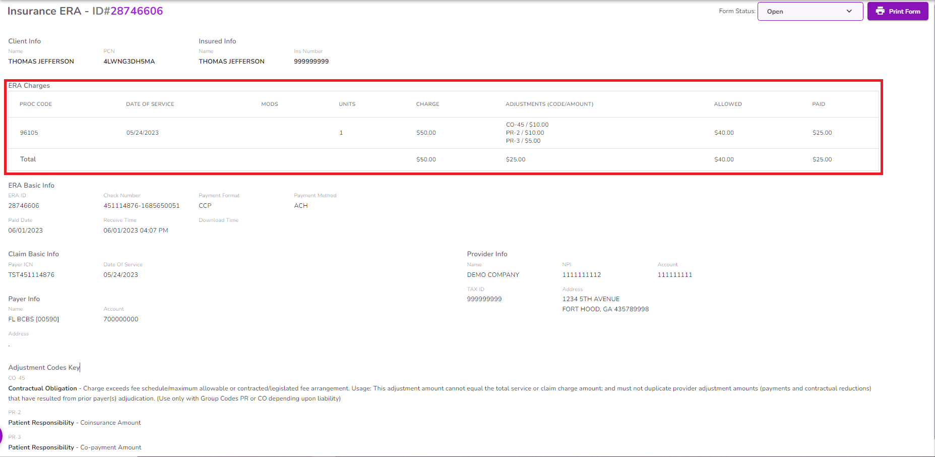 How ERA Information Posts to the Transaction Ledger - TiQ Help Center