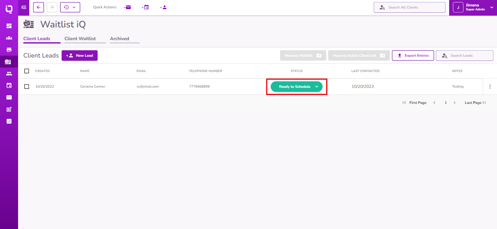 Understanding the Waitlist iQ statuses - TiQ Help Center