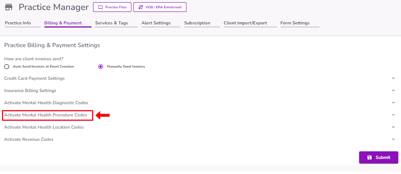 How to Add Services in Practice Settings - TiQ Help Center