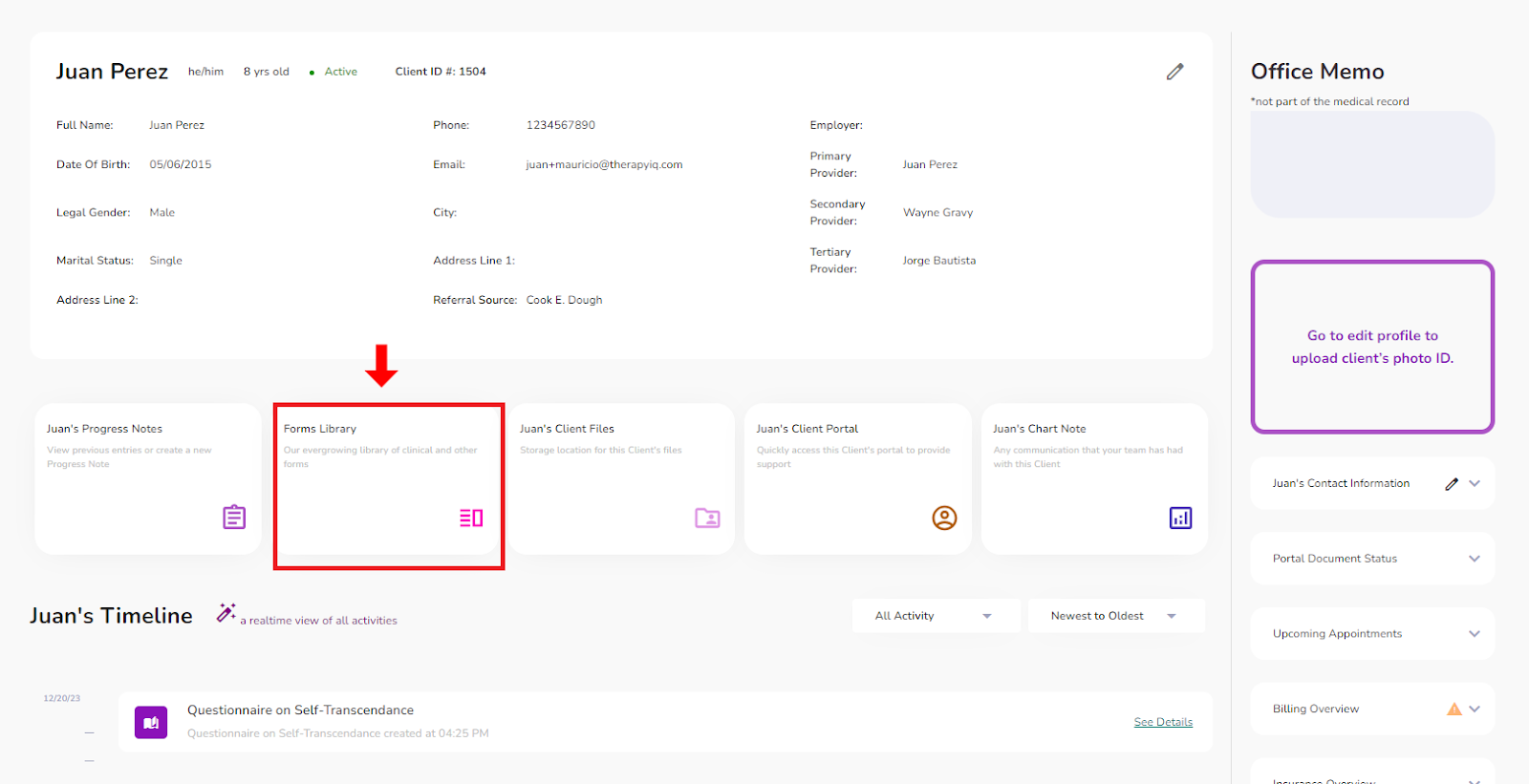 How to add Screeners to a Progress Note / SOAP Note - TiQ Help Center