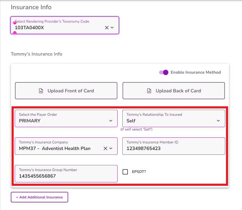 How to Record Client Insurance Information - TiQ Help Center