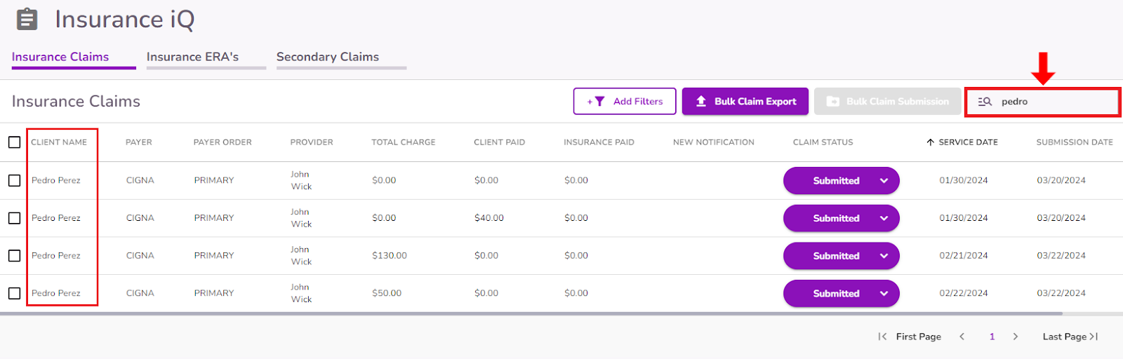 Understanding the Insurance Claim Log - TiQ Help Center
