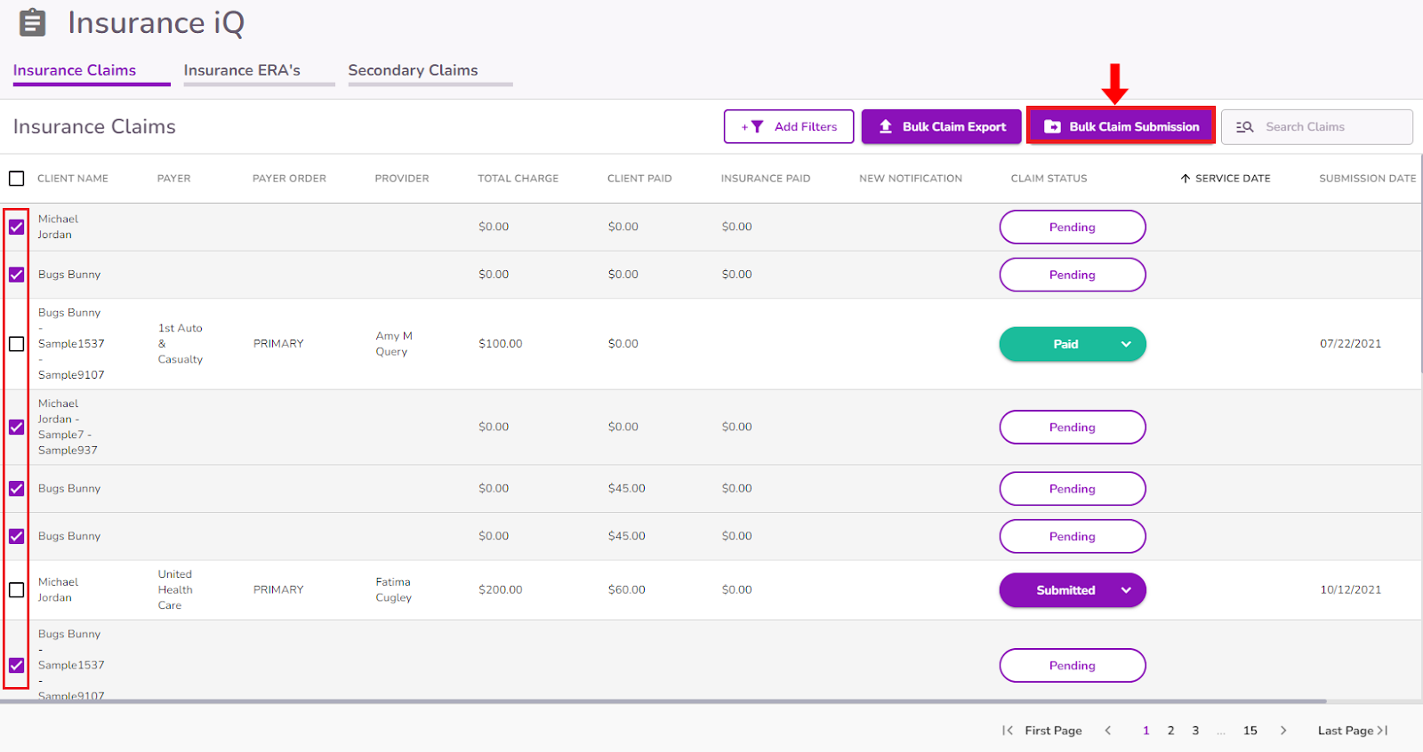 Understanding the Insurance Claim Log - TiQ Help Center