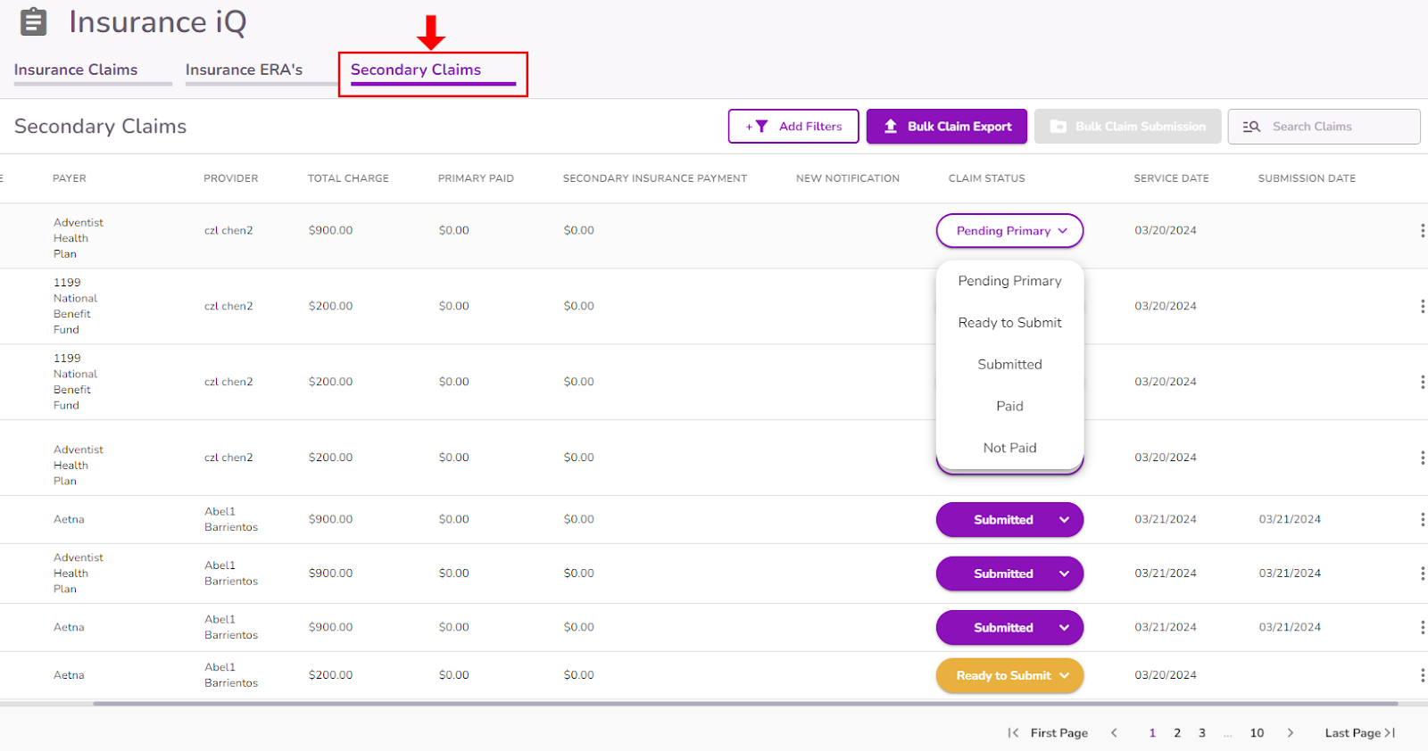 Understanding the Insurance Claim Log - TiQ Help Center