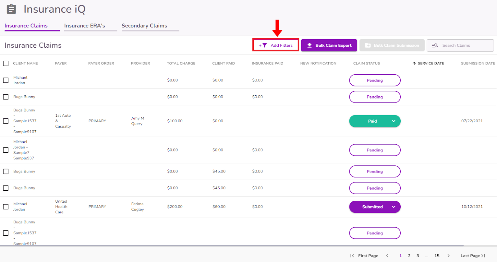 Understanding the Insurance Claim Log - TiQ Help Center