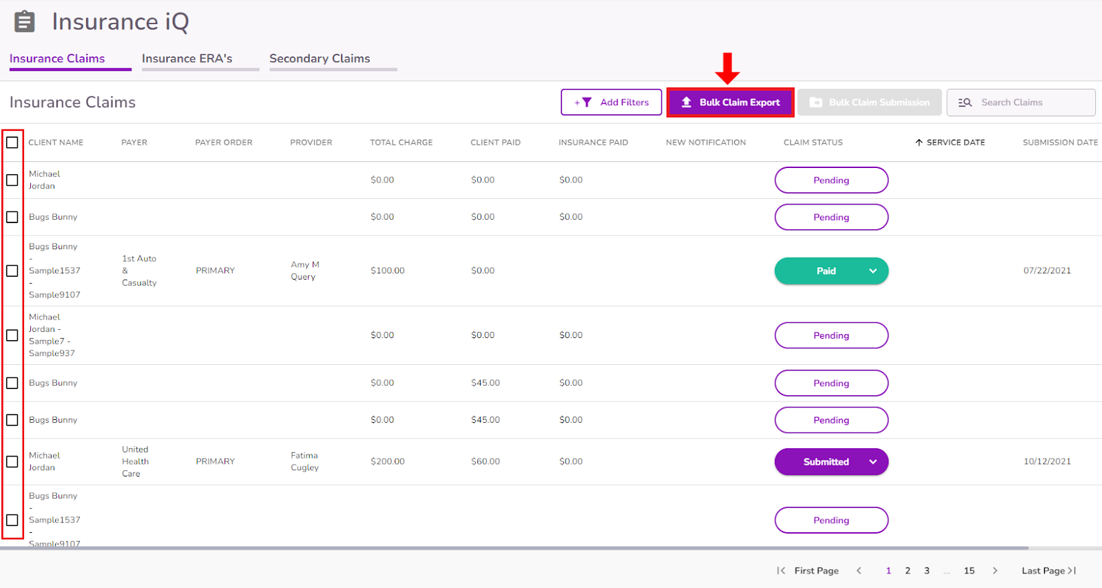 Understanding the Insurance Claim Log - TiQ Help Center