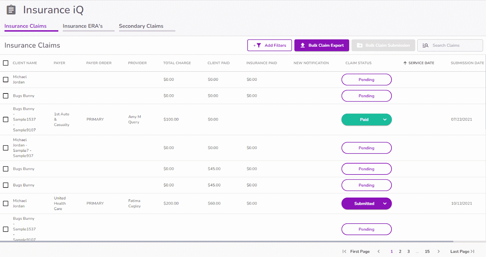 Understanding the Insurance Claim Log - TiQ Help Center