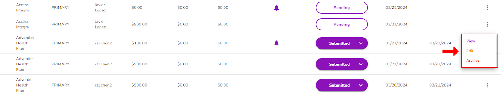 Understanding the Insurance Claim Log - TiQ Help Center