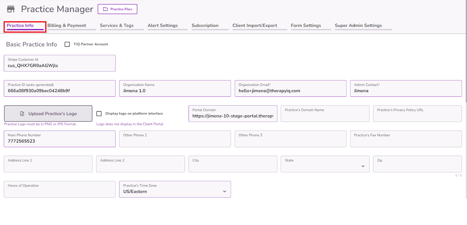 How to Add Your Practice Logo - TiQ Help Center