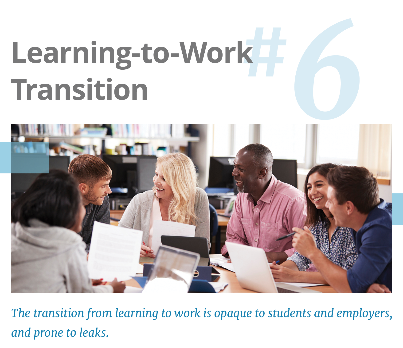 #6 Learning-to-Work Transition The transition from learning to work is ...