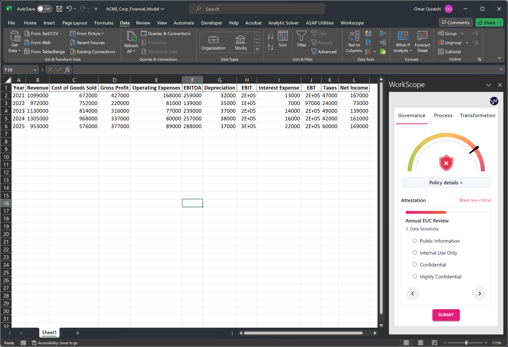 EUC & Spreadsheet Governance, Task Mining, Risk & Control