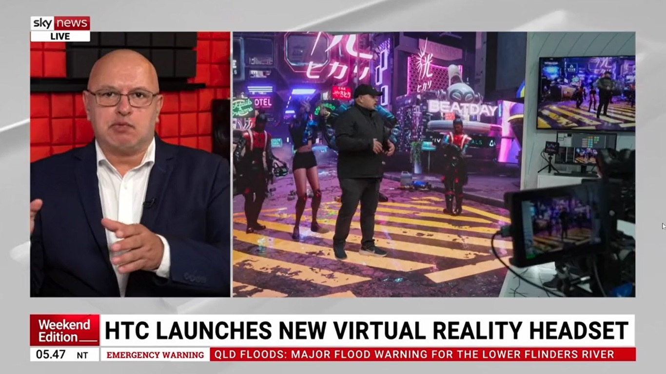 Sky News Australia: Using VIVE Mars anyone can make their own virtual TV studio | VIVE Mars CamTrack