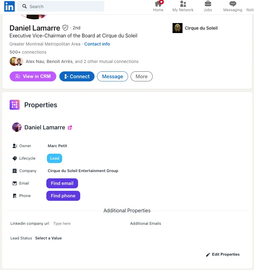 HubSpot LinkedIn Integration | Hublead LinkedIn Chrome Extension
