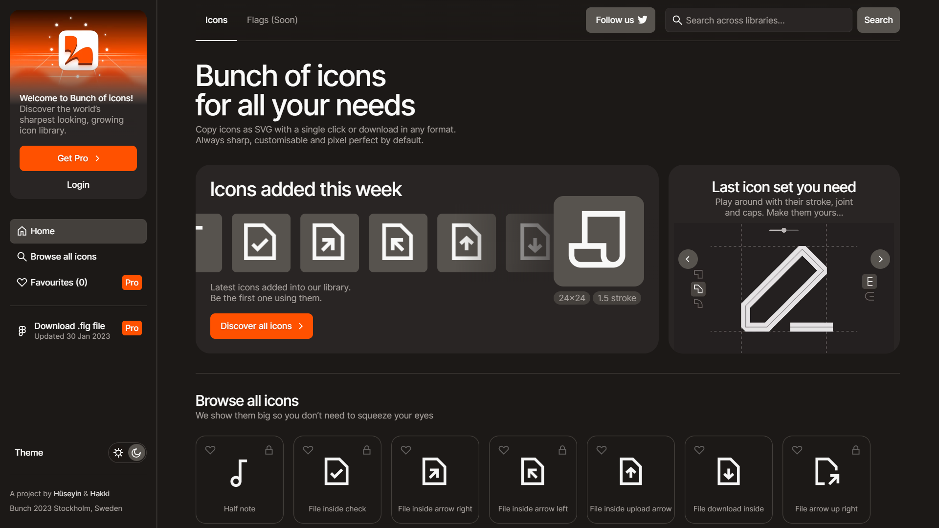 Bunch of icons - Curated Design