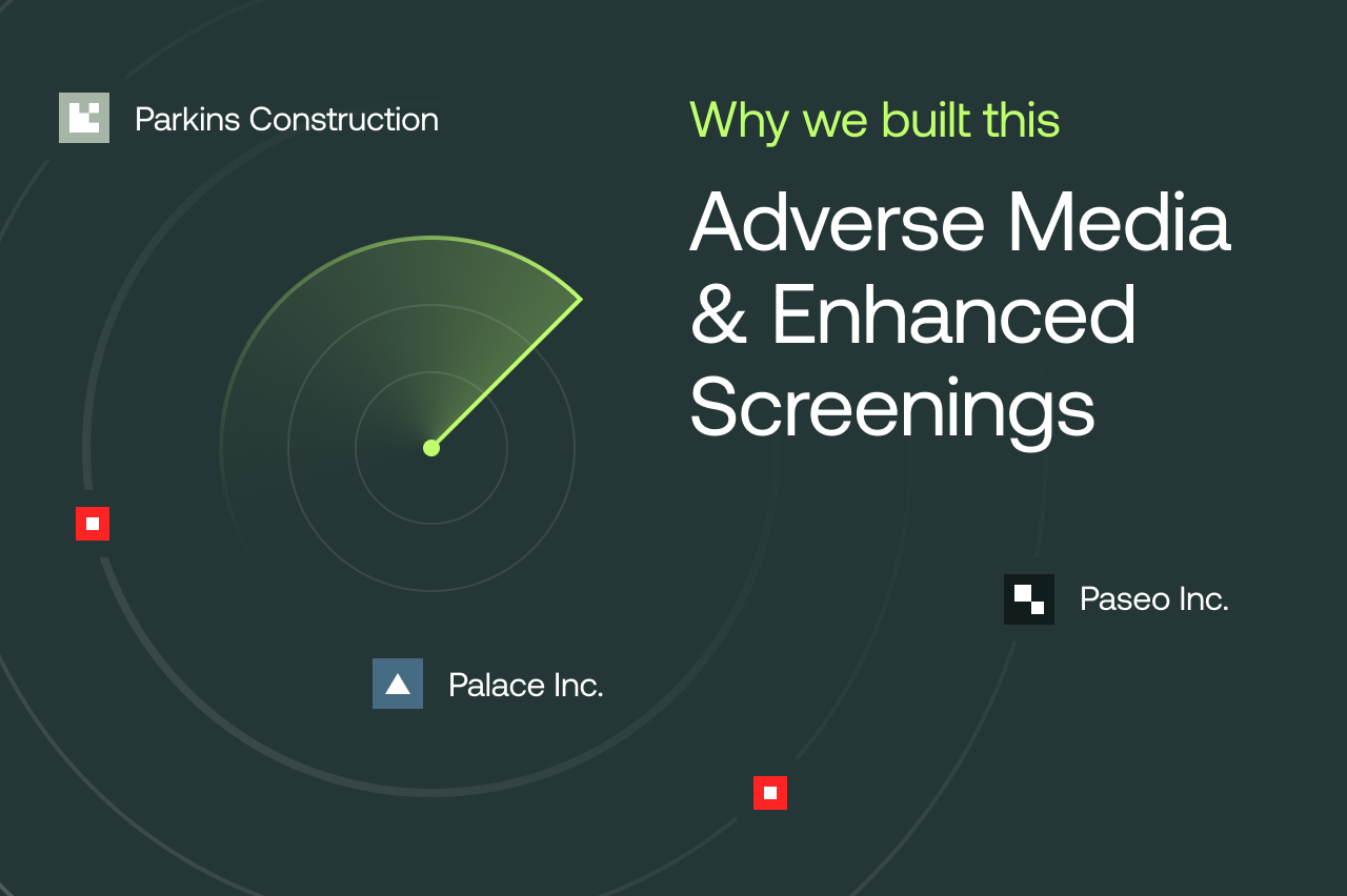 Identify high-risk entities with Adverse Media and Enhanced Screenings
