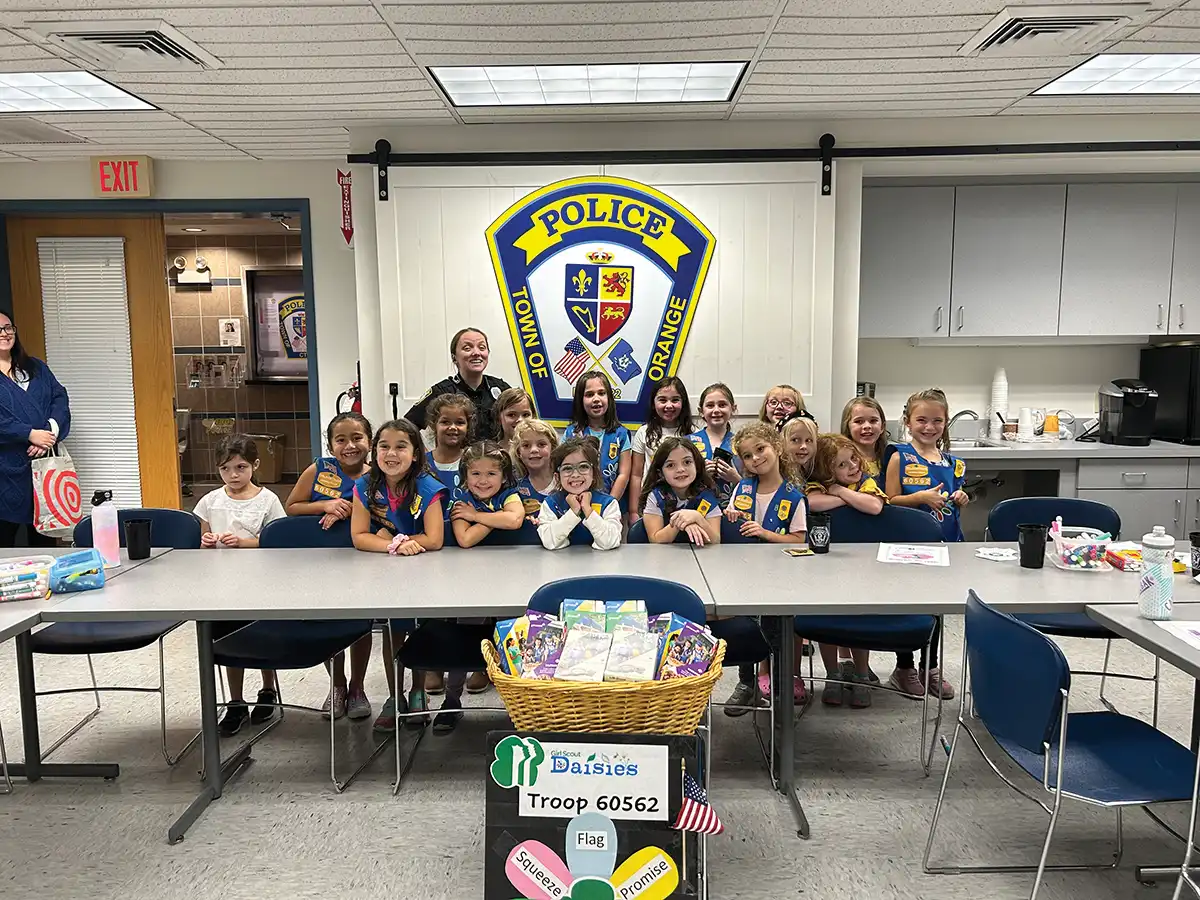 Girl Scouts Visit Orange Police Department, Learn About Safety and ...