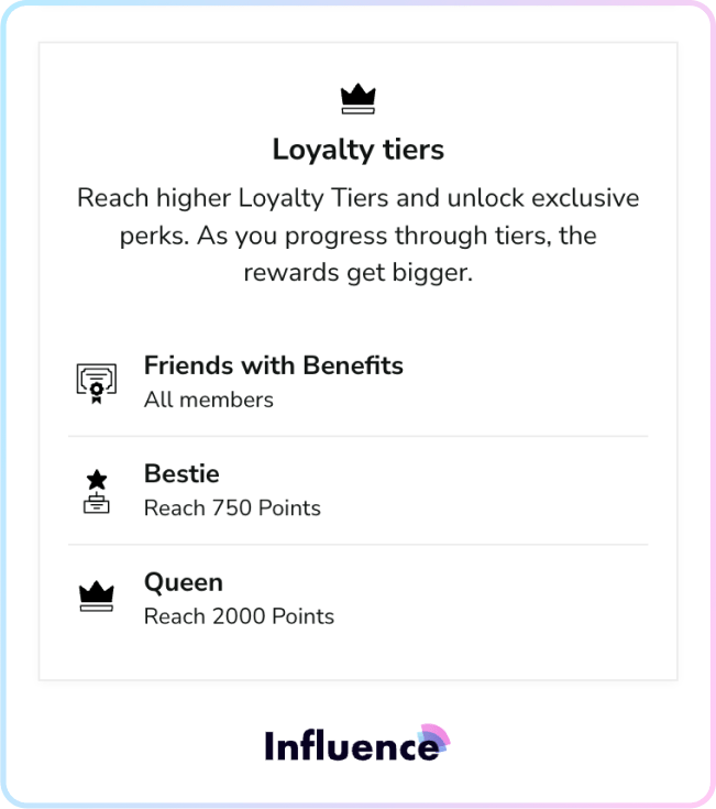 Influence.io | Customer Loyalty Program for Growing Merchants