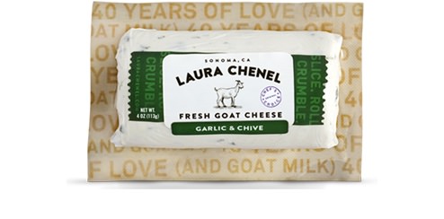 Laura Chenel Goat Cheese Log: Garlic & Chive