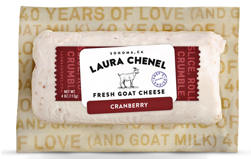 Laura Chenel Goat Cheese Log: Cranberry