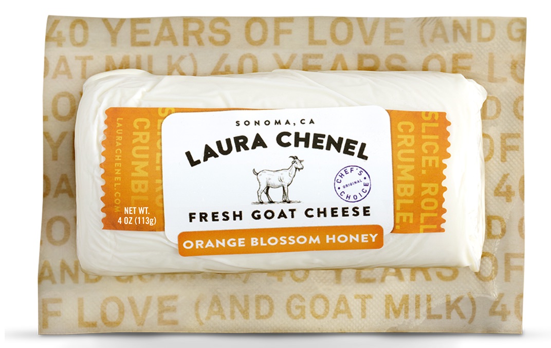 Laura Chenel Goat Cheese Log: Orange Blossom Honey