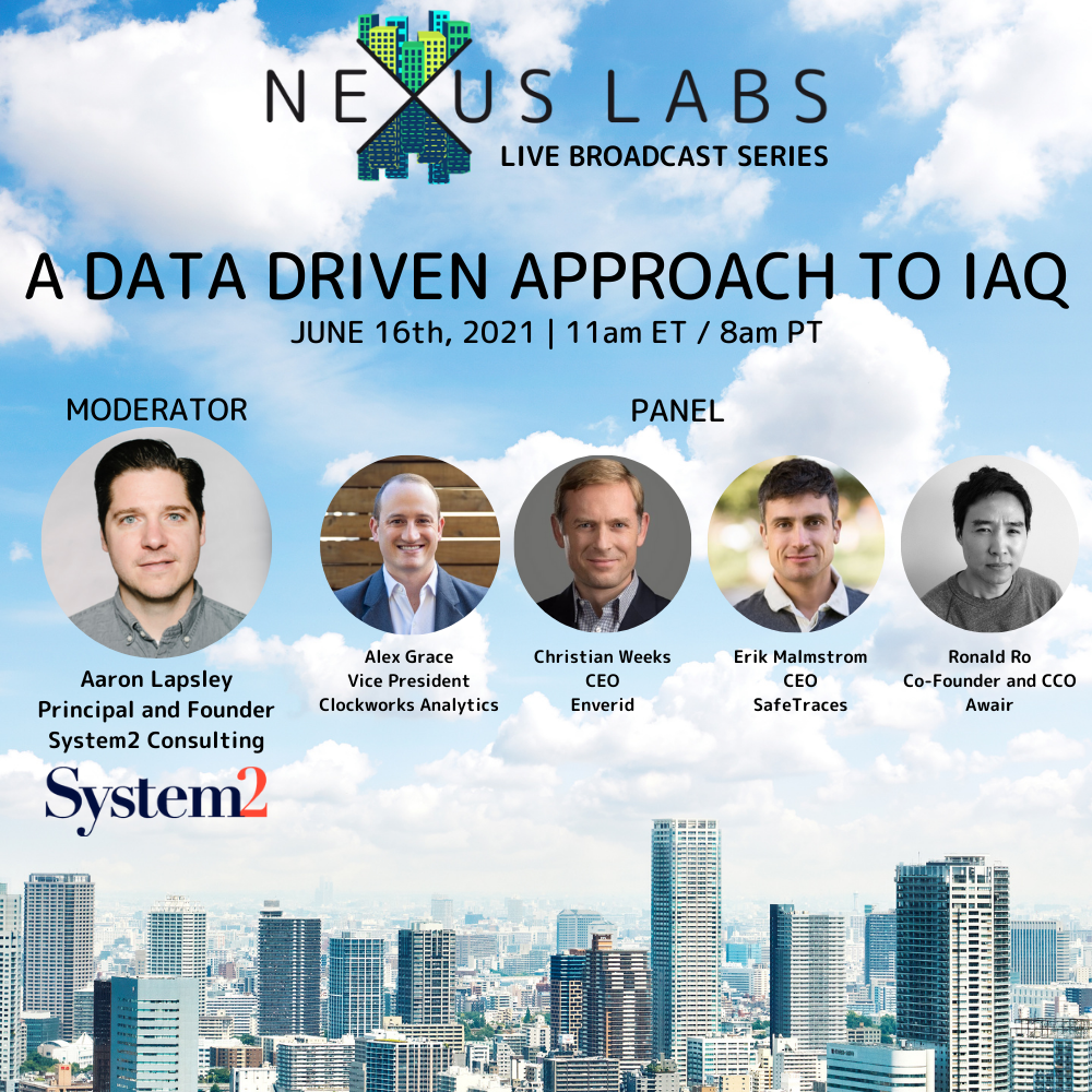 A data-driven approach to Indoor Air Quality [Nexus Live Broadcast #1 ...