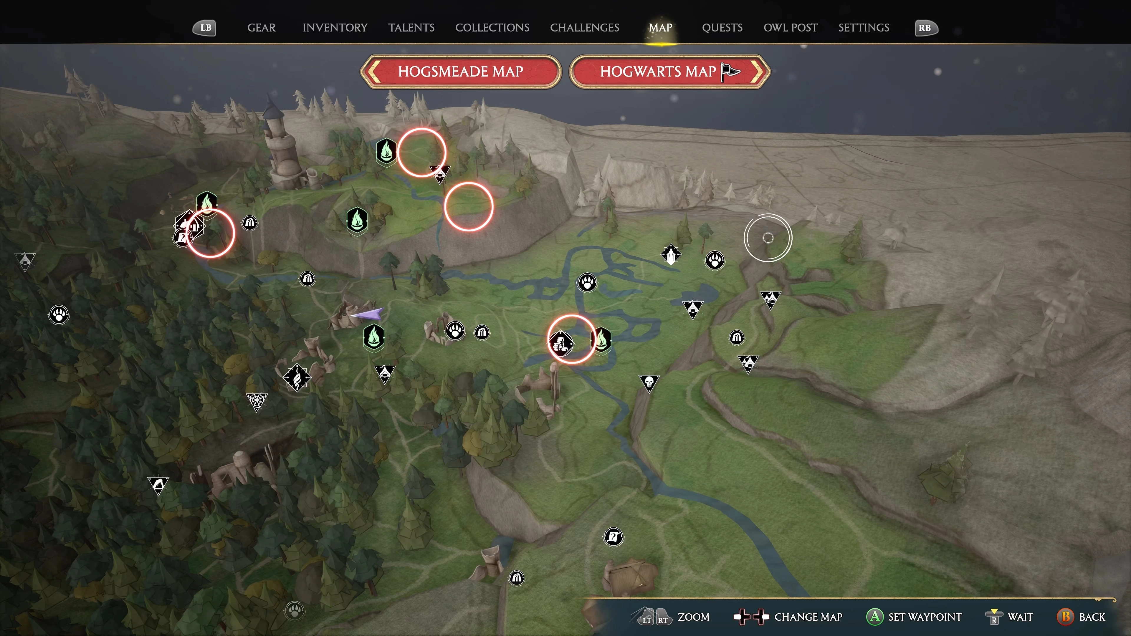 Hogwarts Legacy - All Merlin Trial Locations