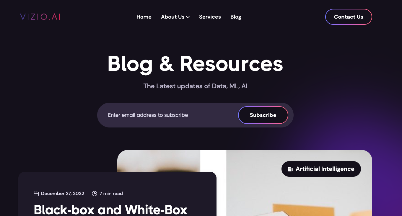 Blog - Vizio AI | Discover our latest blog articles